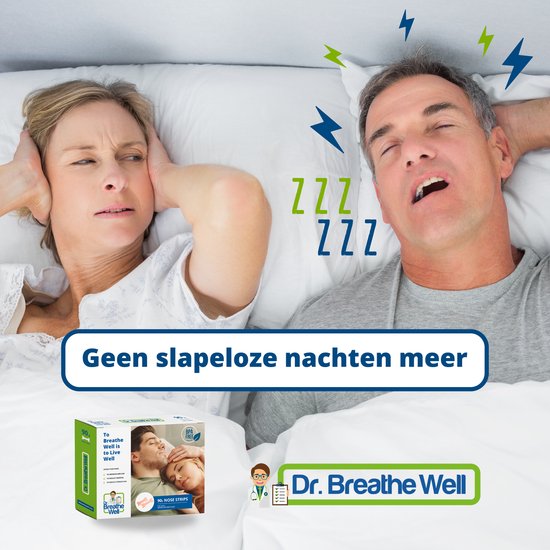 Dr. Breathe Well - 90 Neuspleisters - Maat 66mm medium/large - Anti ...