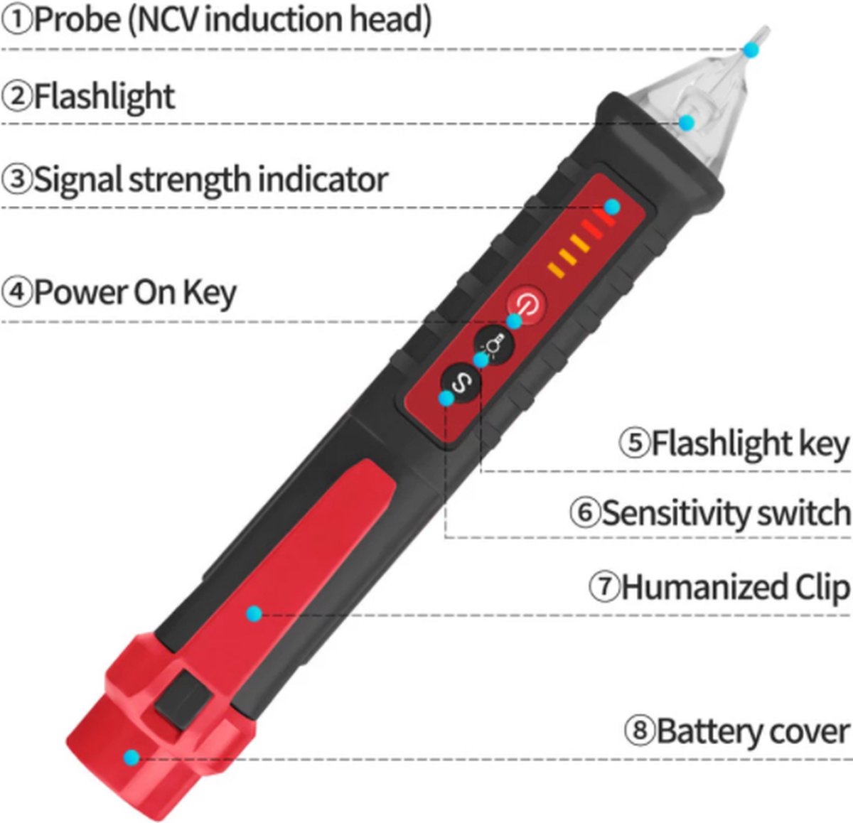 Spanningzoeker | Volt Stick 12-1000V | Volt Detector | bol