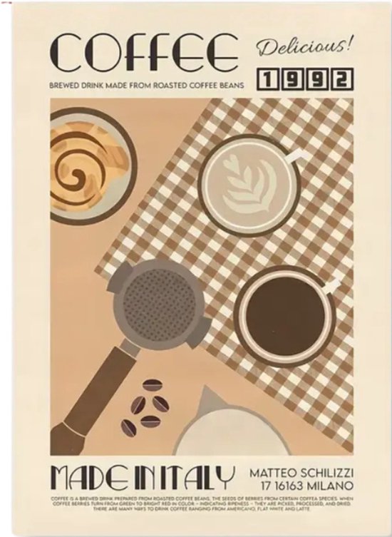 Carthouse Canvas poster - 40x60 - Keuken poster - Koffie poster ...