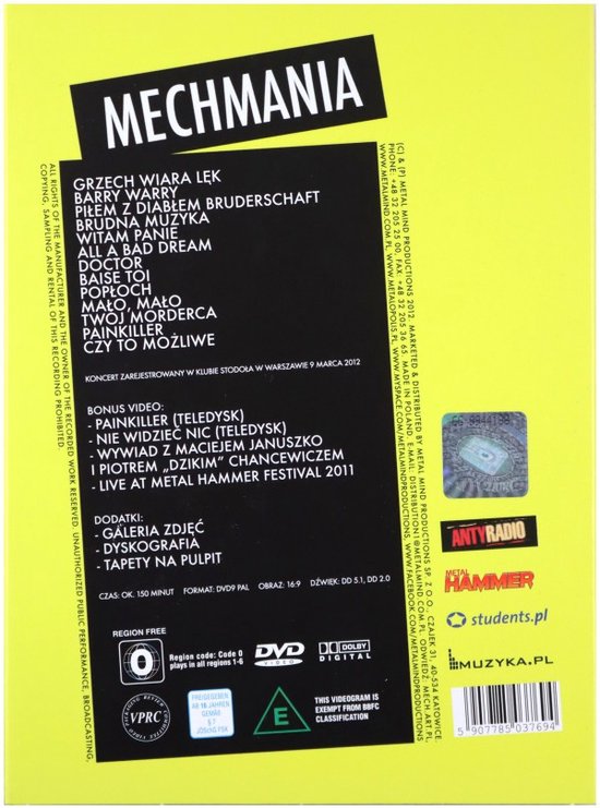 Mech: Mechmania (digipack) [DVD], Mech | Muziek | bol
