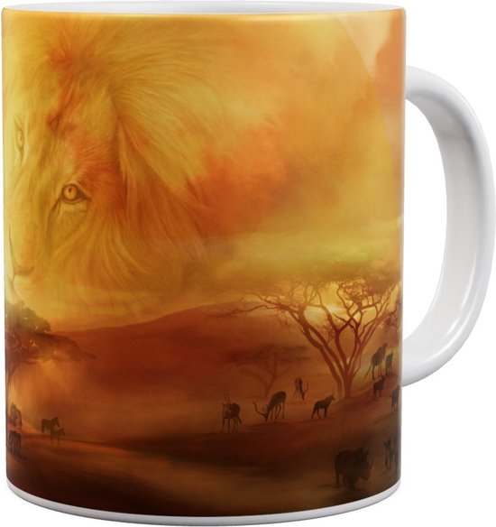 Leeuw Soul Of The Savannah - Mok 440 ml | bol