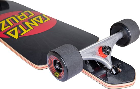 Santa Cruz Drop Through Longboard 36 Classic Dot Black | bol