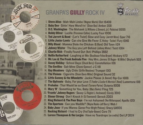 Various Artists - Grandpa's Gully Rock, Volume 4 (CD), various artists ... Various Artists - Grandpa's Gully Rock, Volume 4 (CD), various artists ...