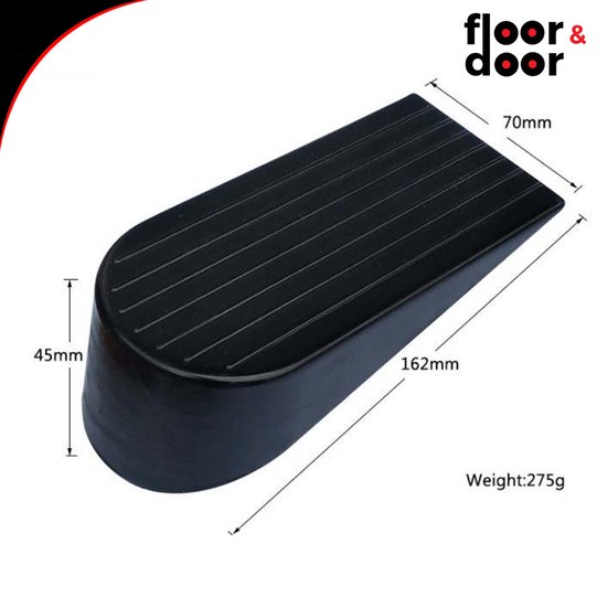 Grote Zwarte Rubberen Deurstopper (set van 2) - Zeer Groot - Nuttige ...