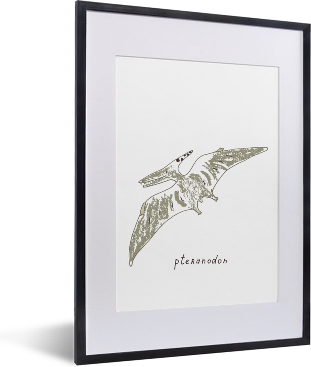 Fotolijst inclusief poster - Fotokader Pteranodon - Jongenskamer ...