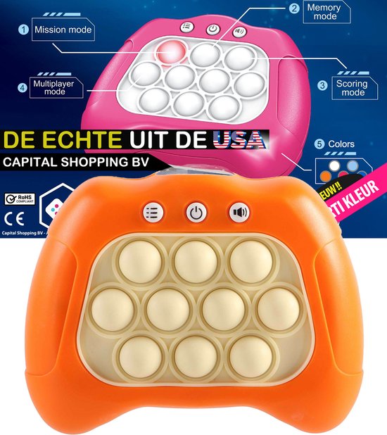 Pop It Geheugen Game Original - Quick Push Spelletje - Motoriek ...