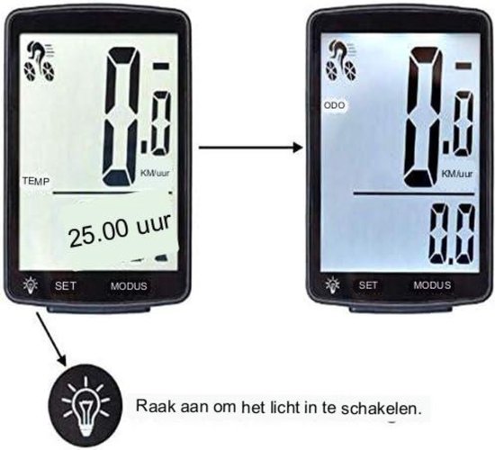 Gratyfied Kilometerteller Fiets - Fietscomputer Draadloos ...