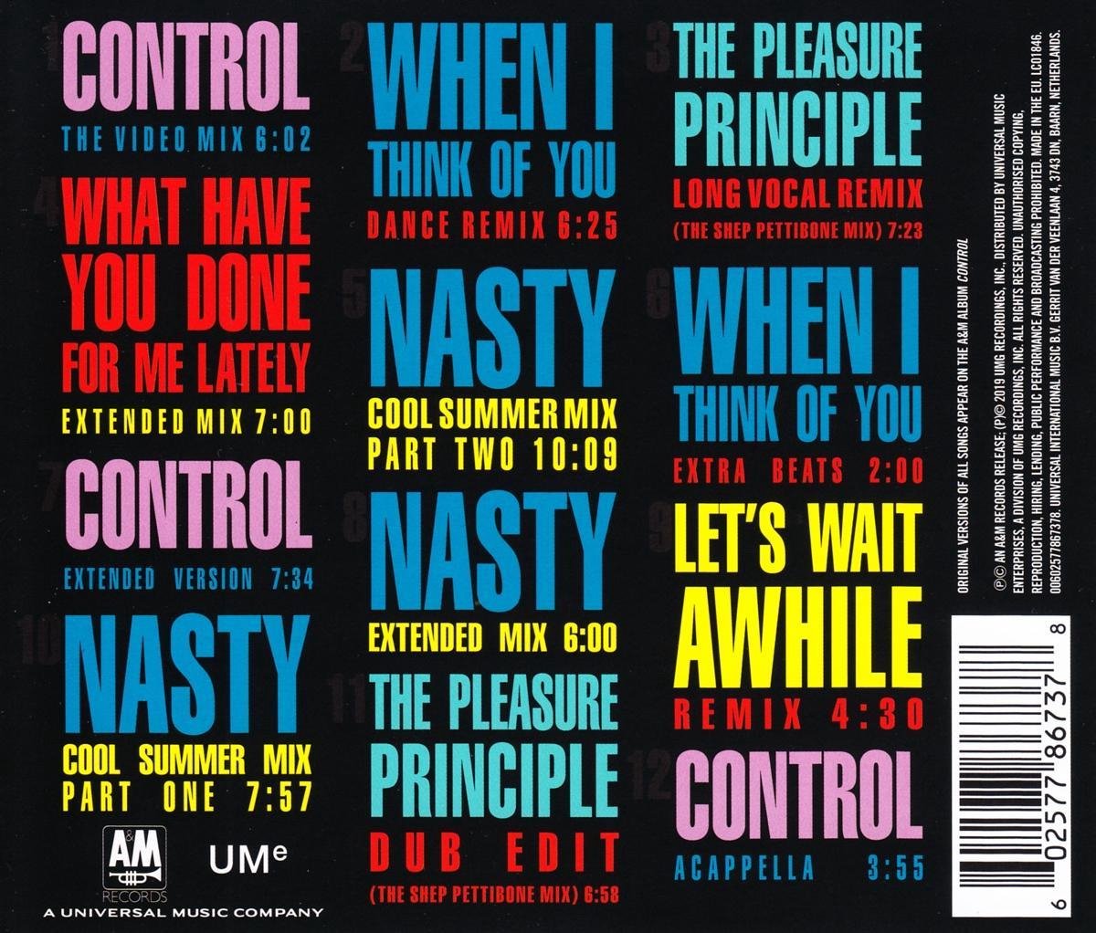 Control: The Remixes, Janet Jackson | CD (album) | Muziek | bol.com