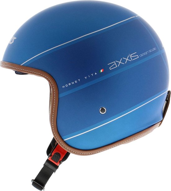 Axxis Hornet SV jethelm Vita mat blauw L - Motorhelm Brommerhelm | bol.com