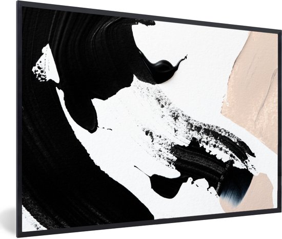 Fotolijst incl. Poster - Verf - Design - Abstract - 60x40 cm ...