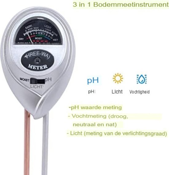 Gratyfied Vochtmeter Planten - Vochtigheidsmeter Planten | bol.com