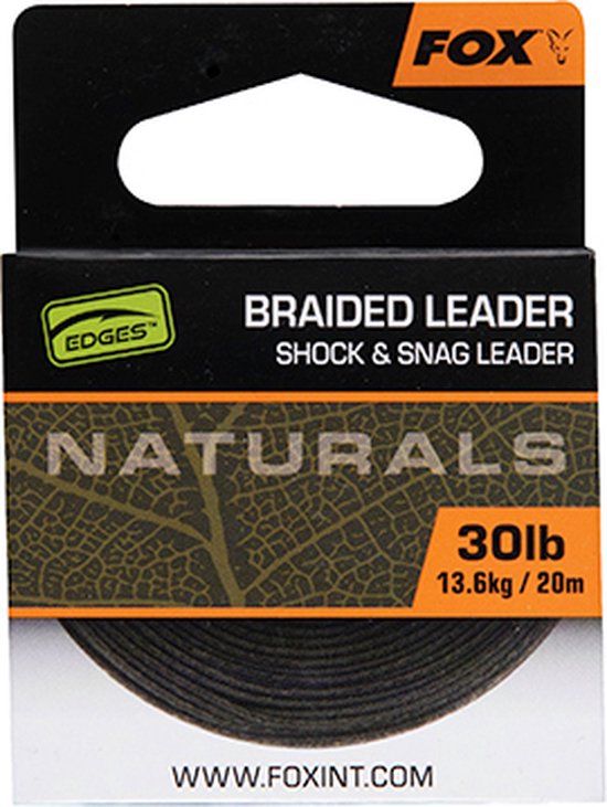 Fox Naturals Braided Leader - 20 m - 13,6 kg | bol