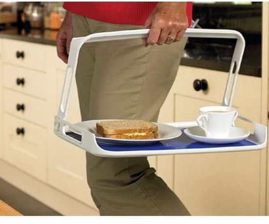 Adhome Eenhandig dienblad opvouwbaar - anti-slip en hittebestendig | bol
