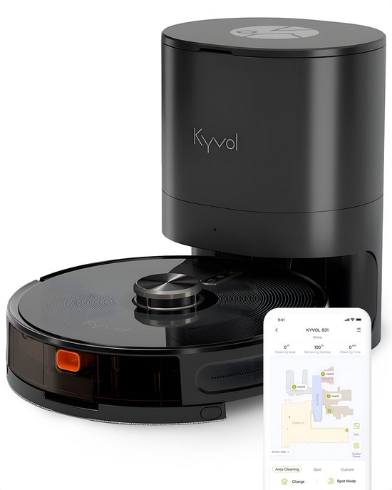 Kyvol S31 - Robotstofzuiger met dweilfunctie - Cybovac - Robotstofzuiger met... | bol