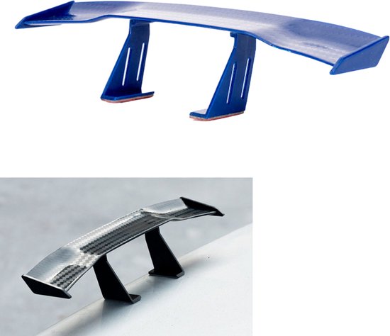 Grappige Mini Auto Spoiler - Blauw Carbon Look - Universeel Fun ...