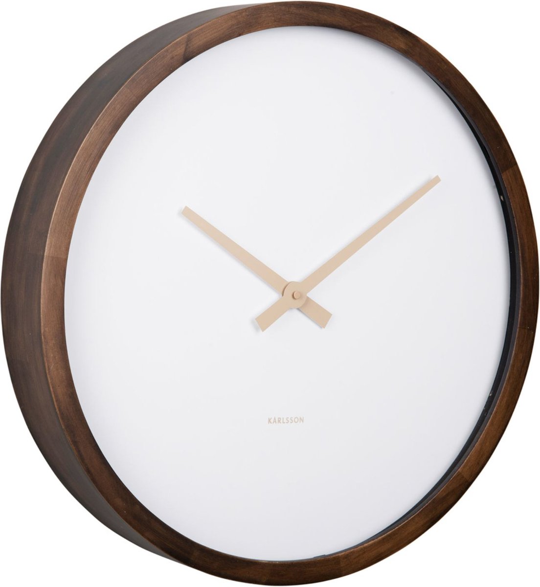 Karlsson Wandklok Ancho Large - Bruin - Ø50cm - Wandklok Modern | bol