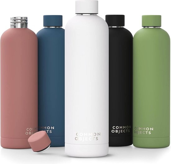 Drinkfles, roestvrij staal, 500 ml, lekvrije, geïsoleerde thermosfles ...