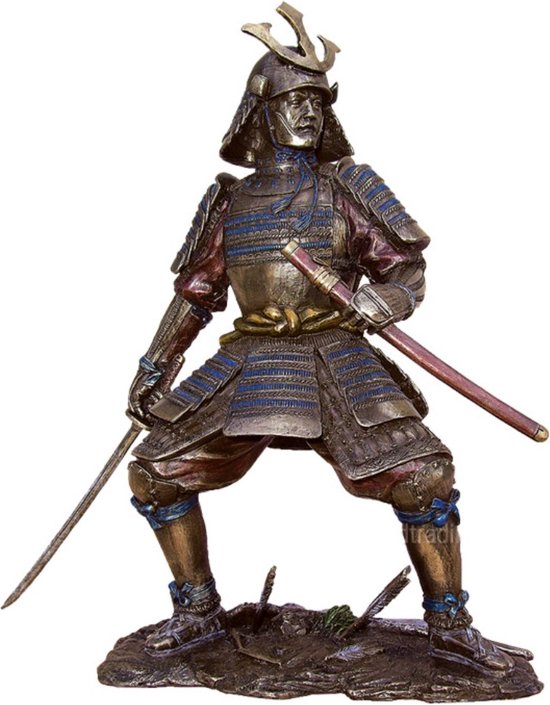 Veronese Design - Japanse Samoerai gebronsd beeld - (hxbxd) ca. 23 cm ...