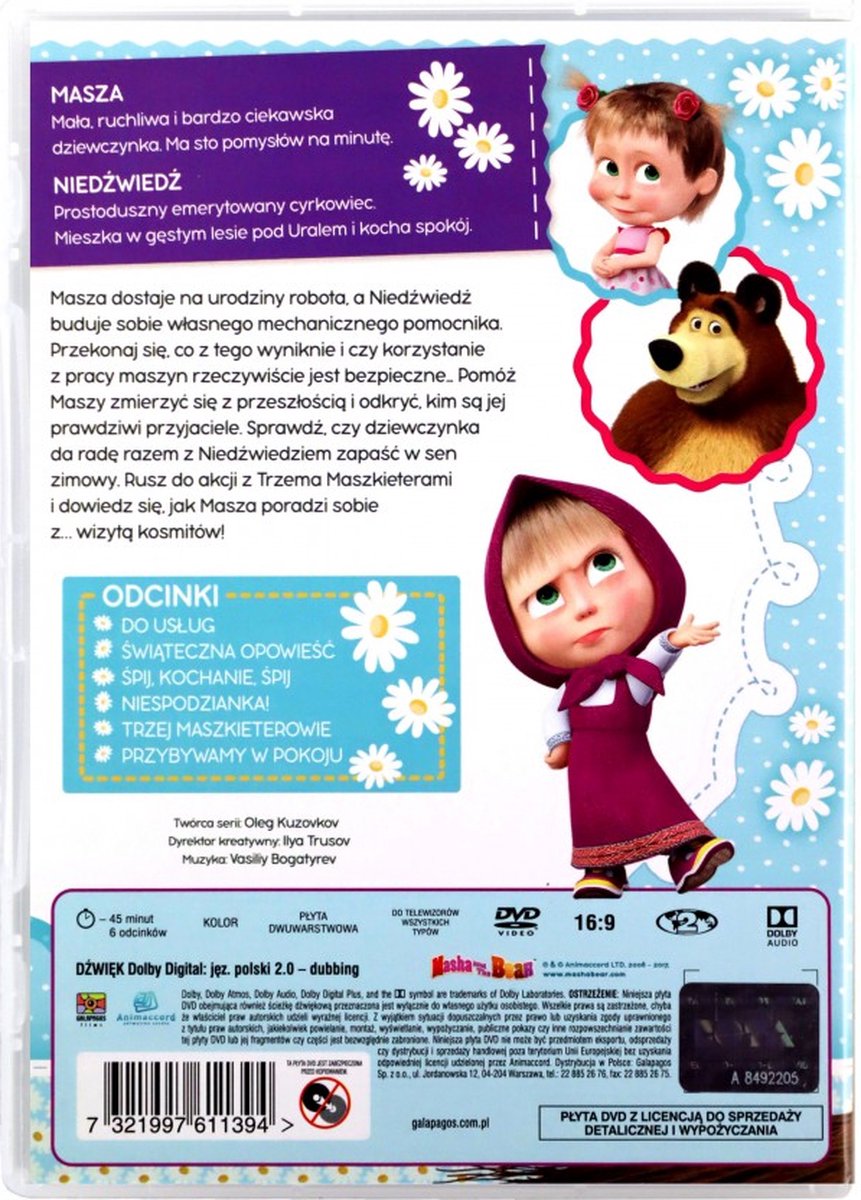 Masha i Medved [DVD] (Dvd), Alina Kukushkina | Dvd's | bol