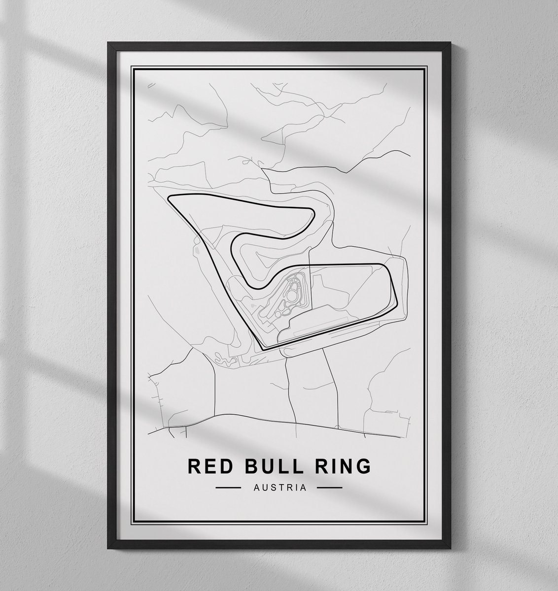 Formule 1 Red Bull Ring Oostenrijk Circuit Track Poster Muur Decoratie ...