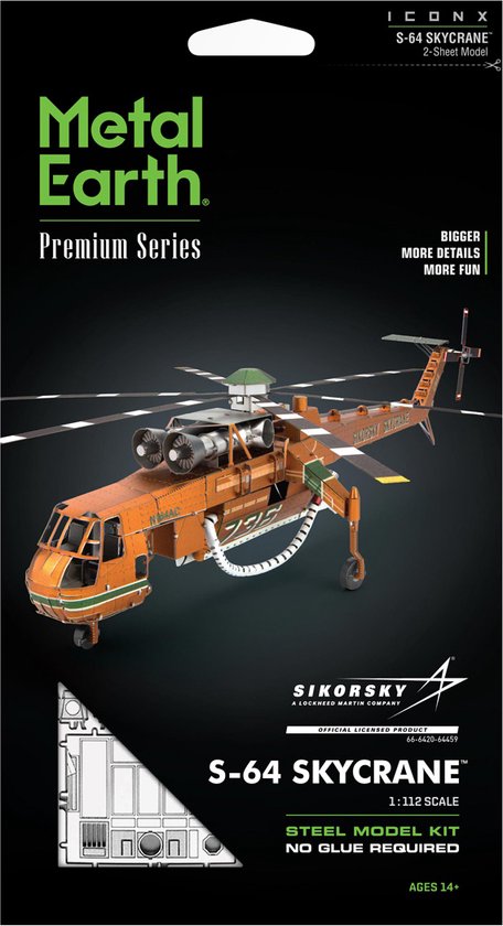 METAL EARTH Iconx - S-64 Skycrane | bol