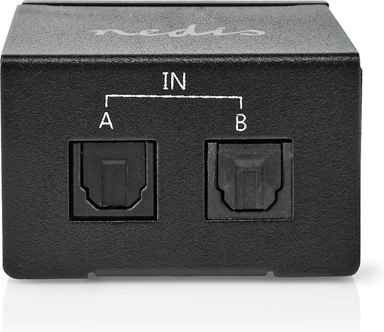 Nedis Digitale Audio-Switch - 2-wegs - Input: DC Power / 2x TosLink ...