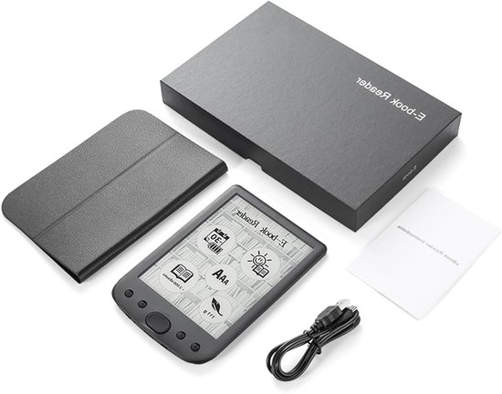E-booklezer - Digitale Lezer - Leren Onderweg - E-ink Touchscreen - 6 ...