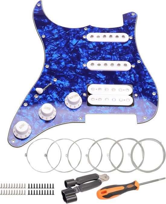 Geassembleerde 11-Hole Gitaar Pickguard Set met Humbucker Pickups ...