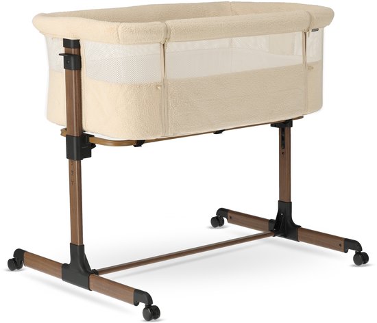 Deryan Snoozy Teddy Co Sleeper - Wieg voor Baby - Verstelbaar - Nougat ...
