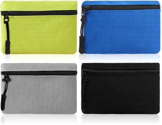 Kleine, Draagbare Mini-Portemonnee voor Dames en Heren - 4 Stuks ...