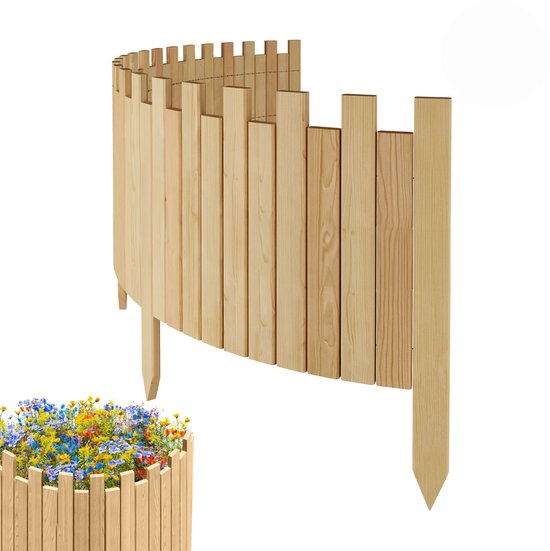 Floranica Borderrand Gazonrand Perkrand 200 cm x 40 cm Natuurlijk ...