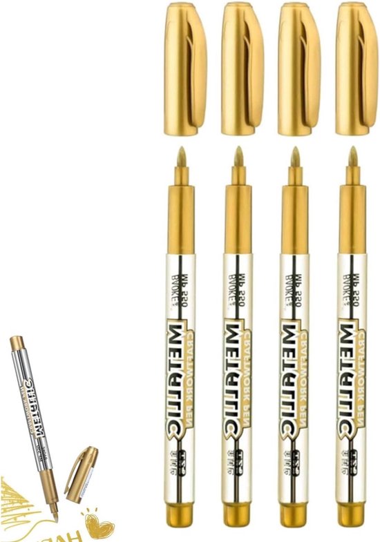 Nordivar ® 12-delige set mini markeerstiften in diverse kleuren met ...