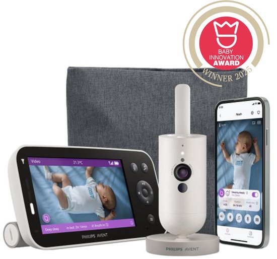 Philips Avent Babyfoon met Camera - Premium Connected - SenseIQ SCD971 ...