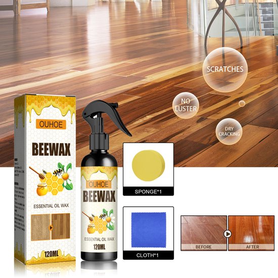 Meubels bijenwas spray meubelvloer onderhoud polijsten waterdicht anti ...