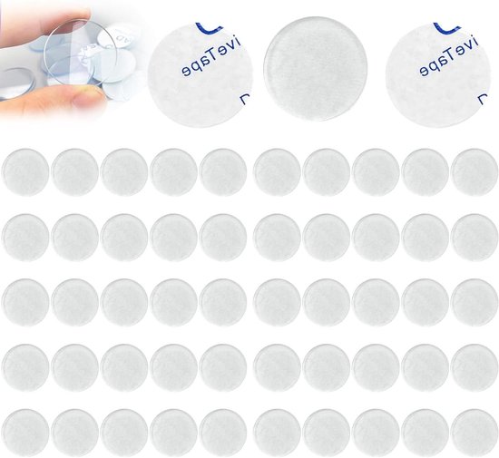 Rubber Buffer Self Adhesive Nubs - Pack of 50 - Transparent - for Glass ...