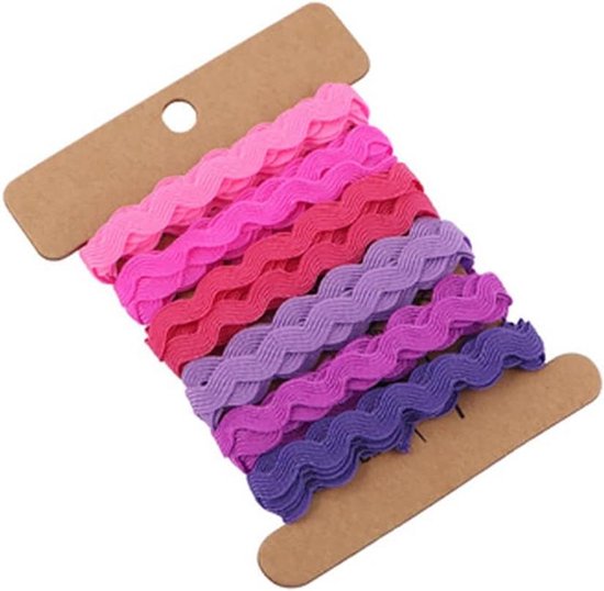 Zigzag Edge Rick Rack Trim 5mm Polyester Ribbon Fringe Multicolor for ...