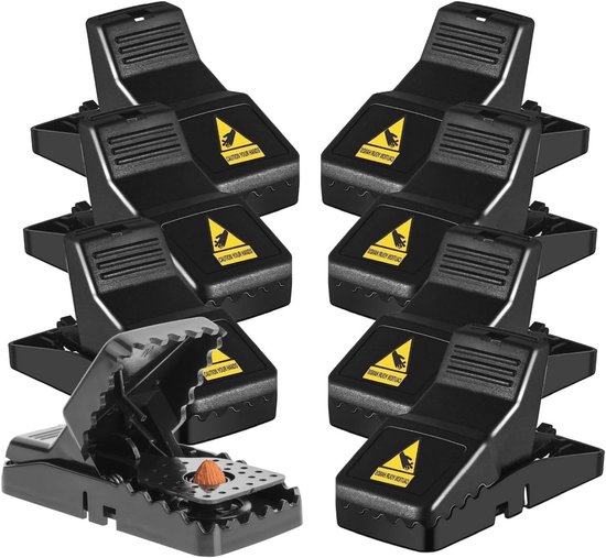 Muizenvallen Set van 8 - Herbruikbare Rattenvallen voor Huis en Tuin | bol