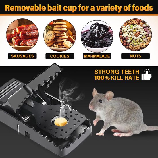 Professionele Muizenvallen Set van 6 - Herbruikbare Rattenvallen voor ...