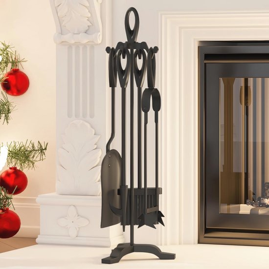 Gietijzeren 5-delige Open Haard Accessoires Set – Duurzaam en Elegante ...