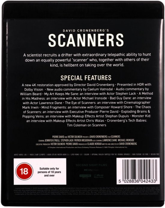 Scanners [Blu-Ray 4K], Adam Ludwig | Dvd's | bol