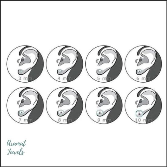Aramat Jewels Oorbellen - Zilveren Bolletjes Oorbellen 925 Zilver ...
