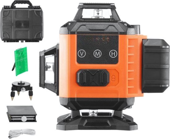 Kruislijnlaser met statief - 30m Zelfnivellerende Laserwaterpas ...