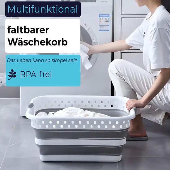 König Design opvouwbare wasmand - 24 liter & universeel gebruik I ...