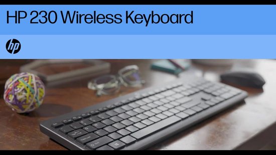 HP 230 - Draadloos Toetsenbord - Qwerty - ISO- Zwart | bol
