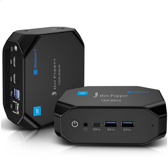 Hot Pepper Chili RM10 Mini PC - Windows 11 - Meerdere 4K Display - 8 GB ...