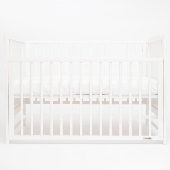 New Baby - Kinderbedje - Wit met zebra tekening - Spijlen ...