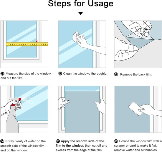 Statische raamfolie - Raamfolie - Anti inkijk - Raamfolies Statisch ...