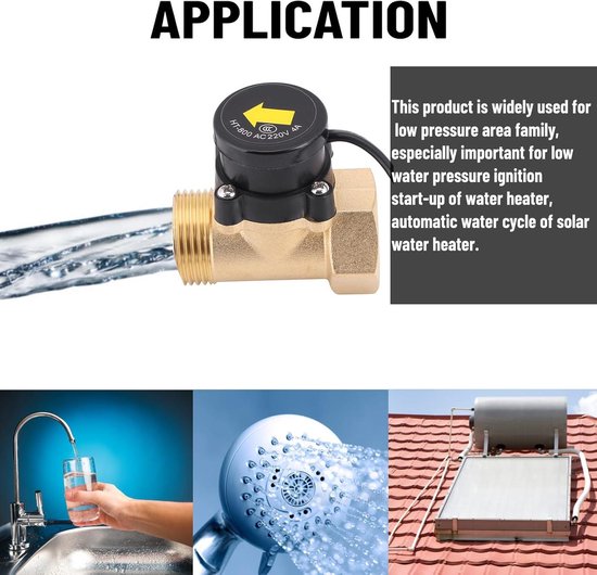 Flow switch HT-800 G1 Draad 220 V-Schakelaar Automatische Controle van ...