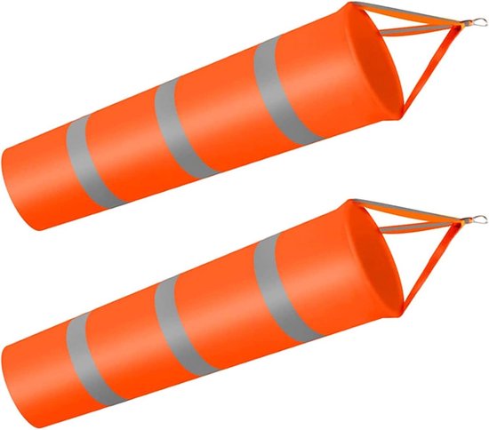 Windzak Reflecterende Oranje - Set van 2 Stukken voor Windrichting ...