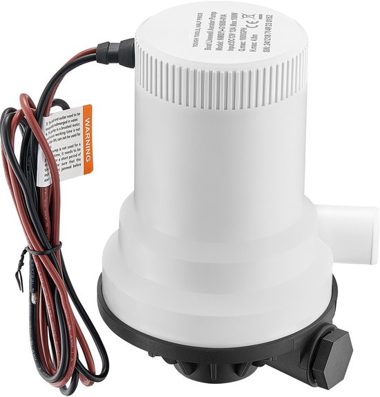 Livewell-pomp voor boten, 12 V, 1600 GPH beluchter met dubbele inlaat ...